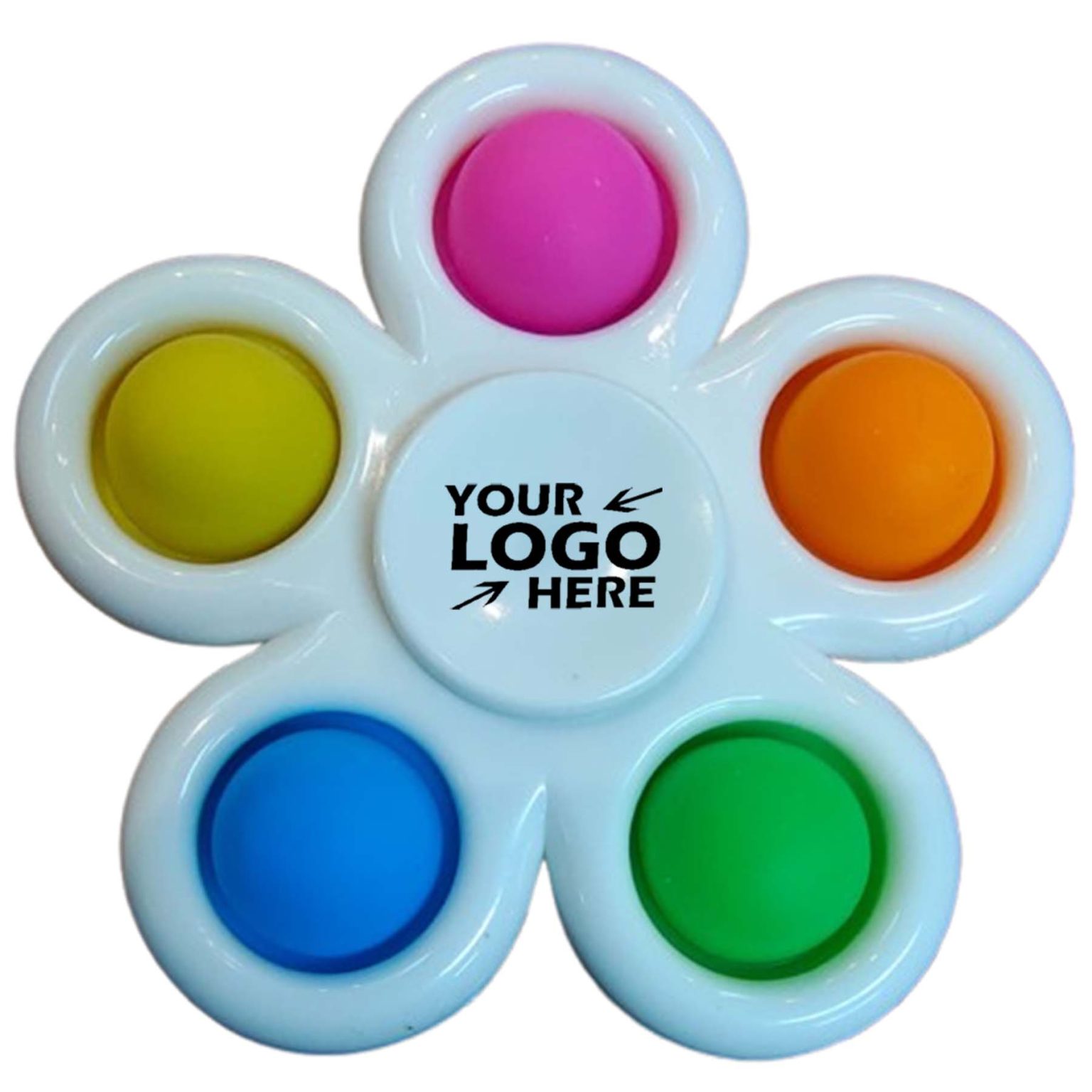 Creative Five Bubble Flower Fidget Push Pop Spinner – Inkwell Promos Inc