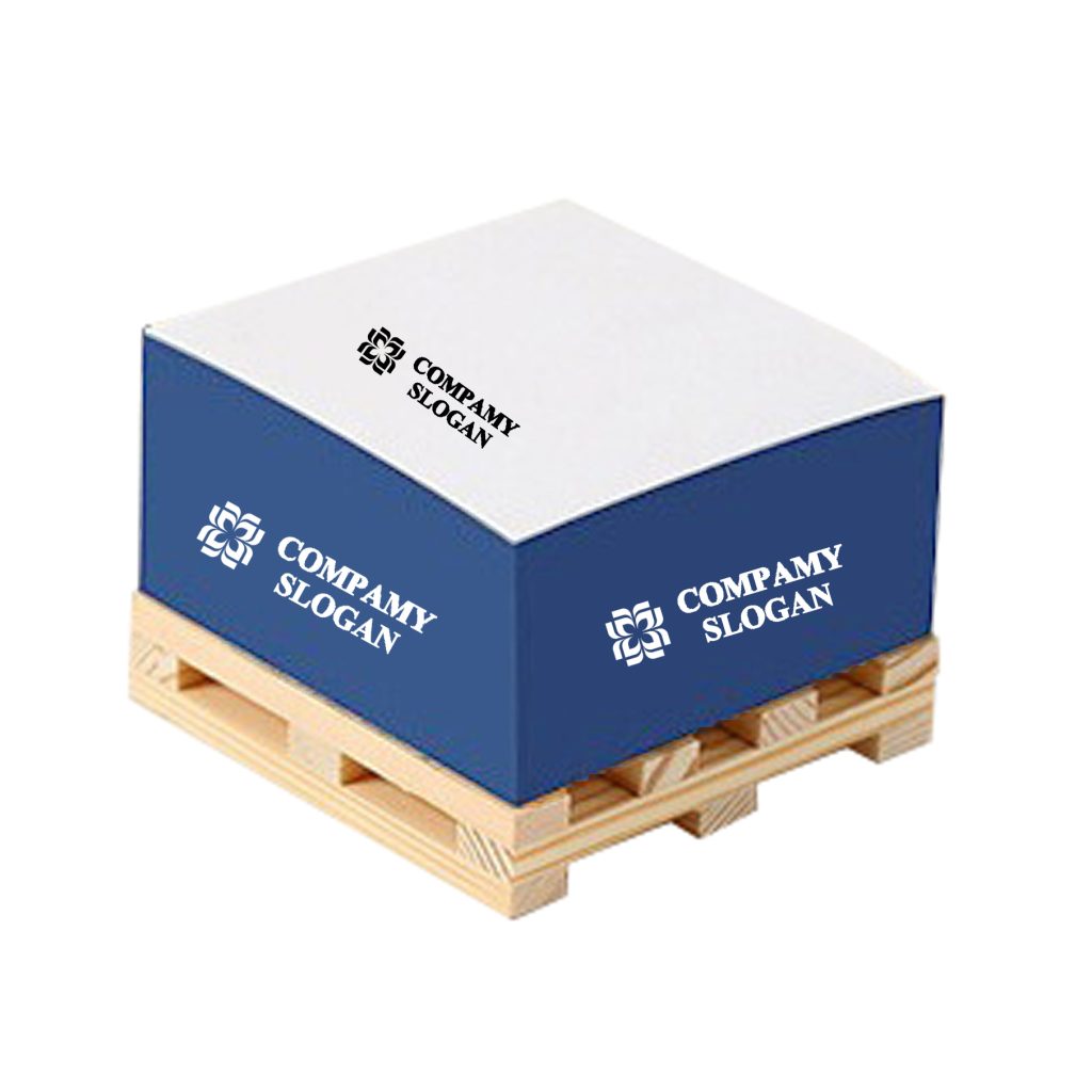 3 5/16” x 3 5/16” x 2 5/8” Post It Note Pad On Wood Pallet – Inkwell ...